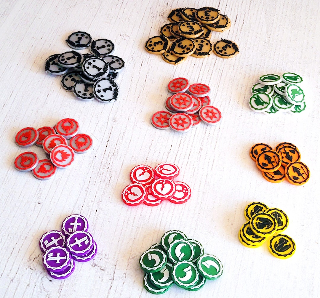 84 Colorful Tokens for A Song of Ice and Fire - Etsy