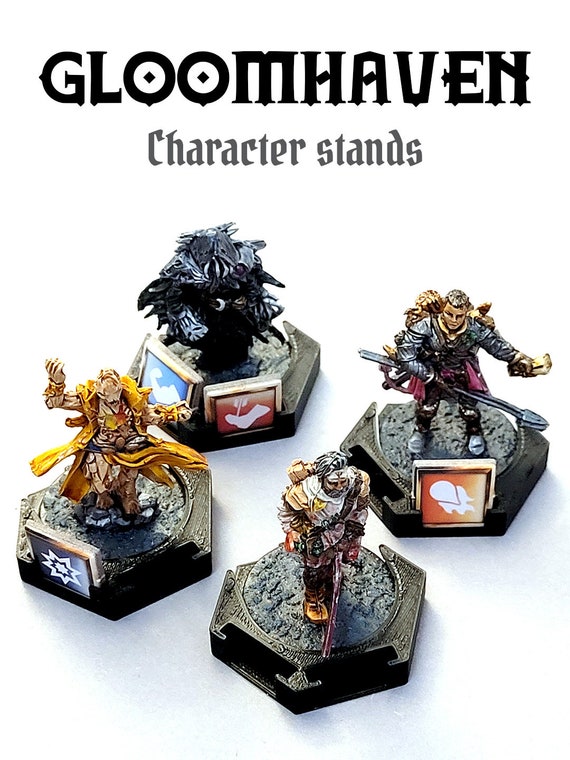 Gloomhaven Character Stands 4 Pieces - Etsy