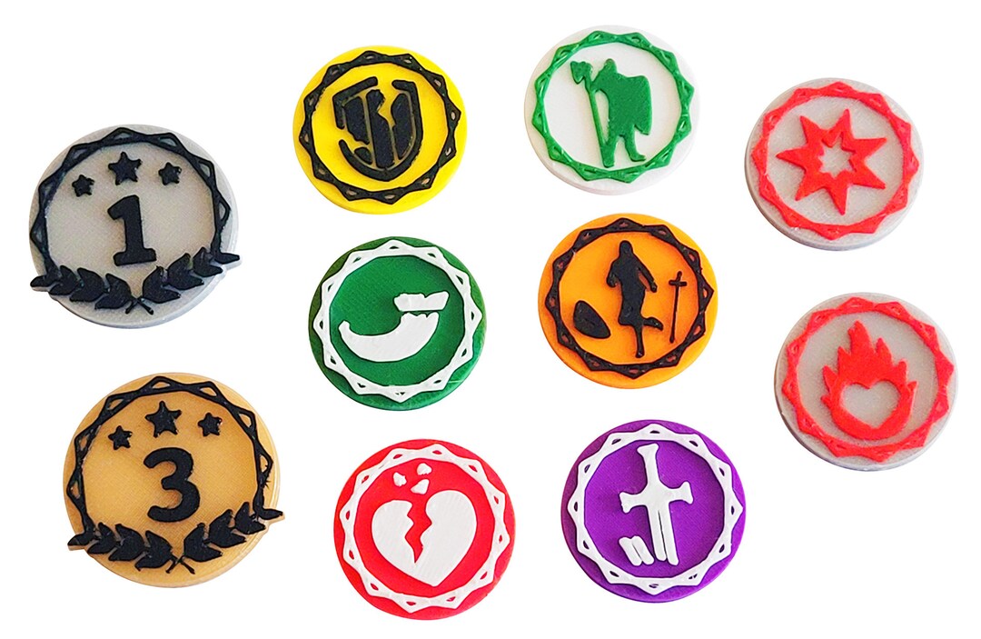 84 Colorful Tokens for A Song of Ice and Fire - Etsy