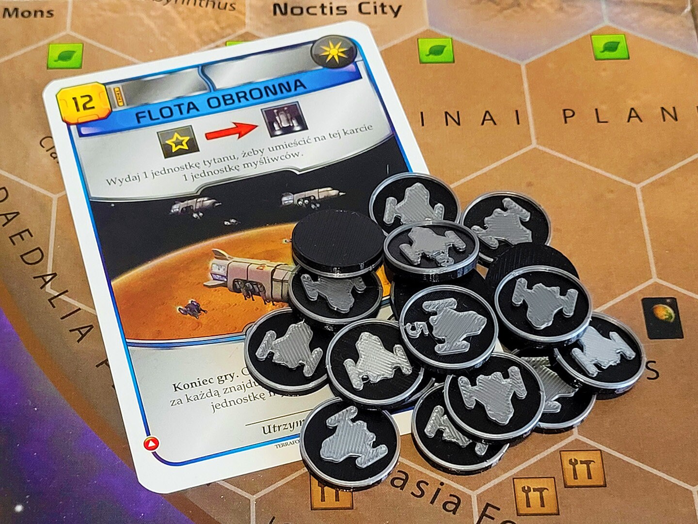 Spaceships 18 Colorful Tokens for Terraforming Mars - Etsy