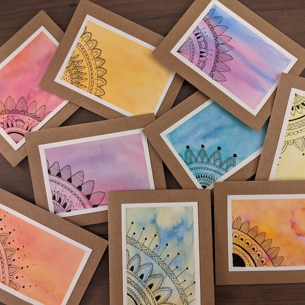 Mandala Greeting Card - Etsy