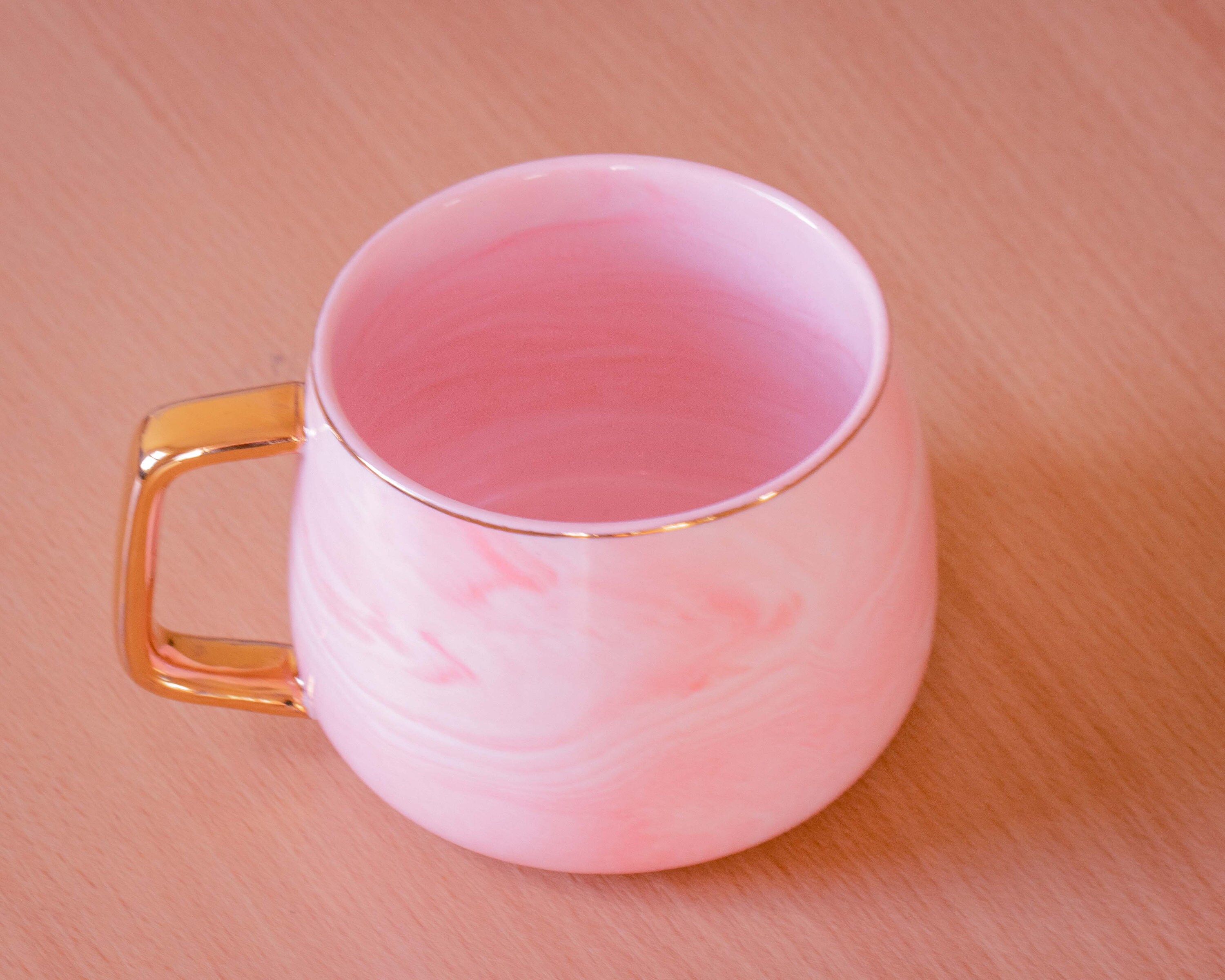 Coffee, Tea Cup. Handle Painted With Gold Liquid. - Etsy