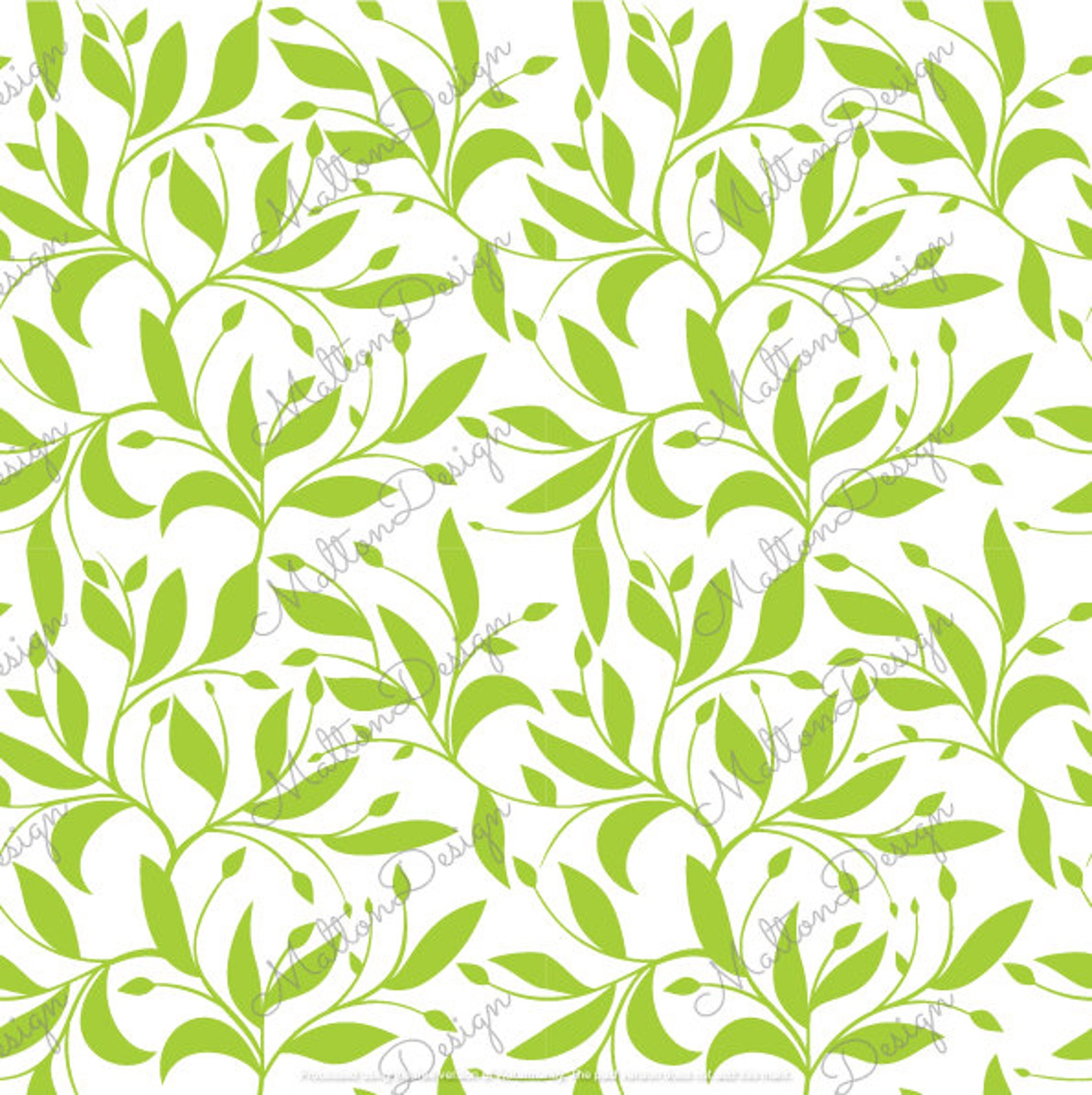 Digital Leaf Pattern Stencil - Etsy