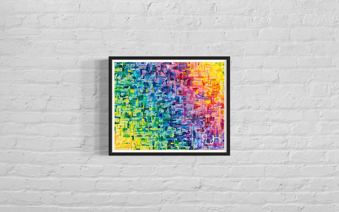 Reasons Art Print | Colorful Rainbow Abstract Wall Decor | Rainbow ...
