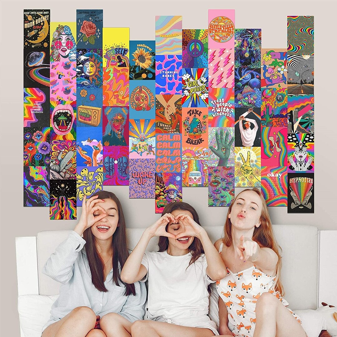 Wall Collage Kit Indie Retro Printable Collage INSTANT - Etsy