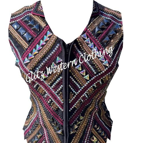 Women Western Show Vest Custom Rodeo Queen Showmanship - Etsy