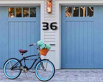 10 Inch Floating Modern House Numbers / Letters - Etsy