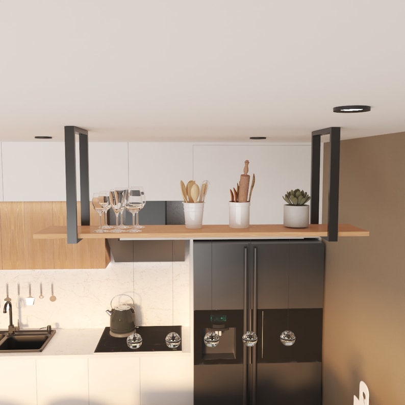 Suspended Ceiling Shelf Bracket, Floating Island Shelf, Housewarming ...