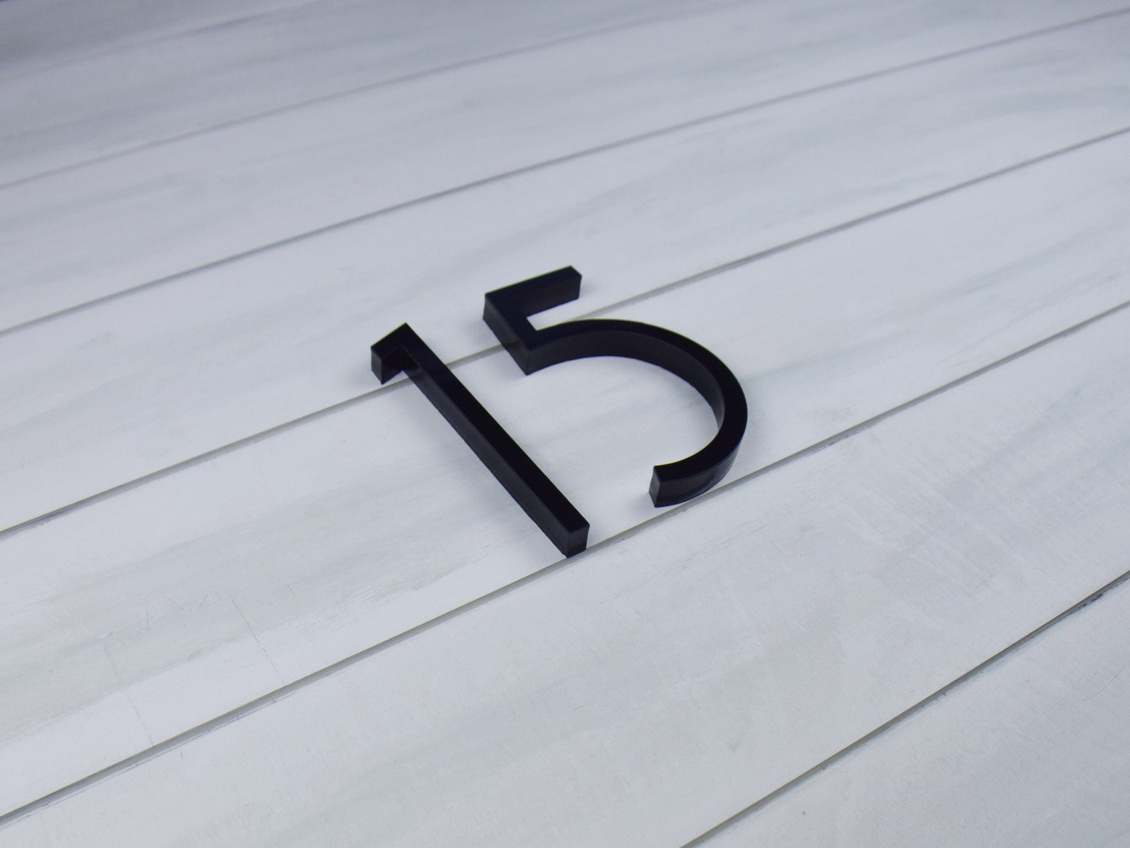 6 Inch Floating Modern House Numbers / Letters - Etsy