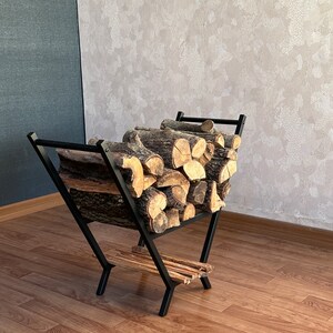 V Shaped Wood Rack Firewood Storage/log Holder/farmhouse Decor - Etsy