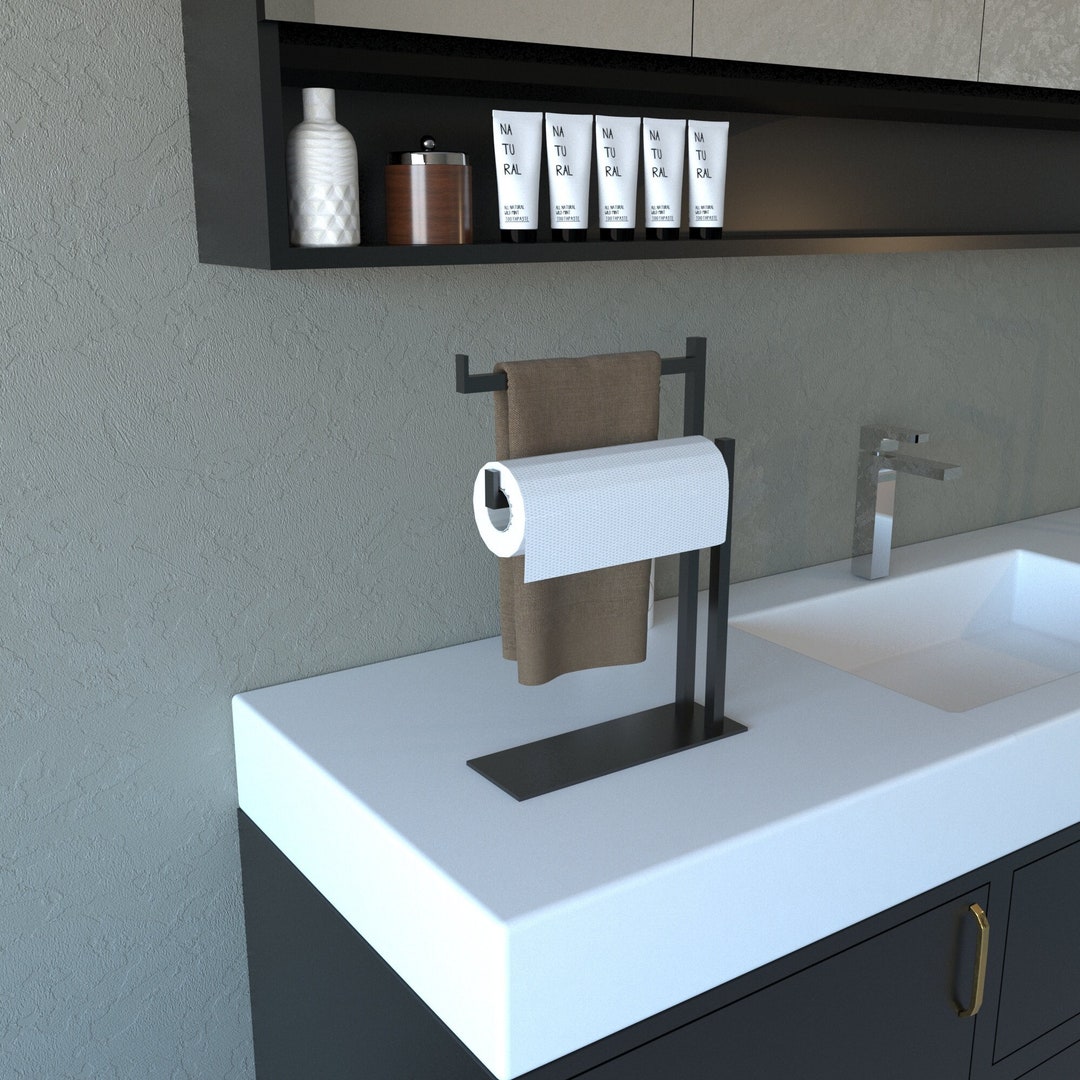 Countertop Hand Paper Towel Holder, Mobile Towel Rack, Housewarming ...