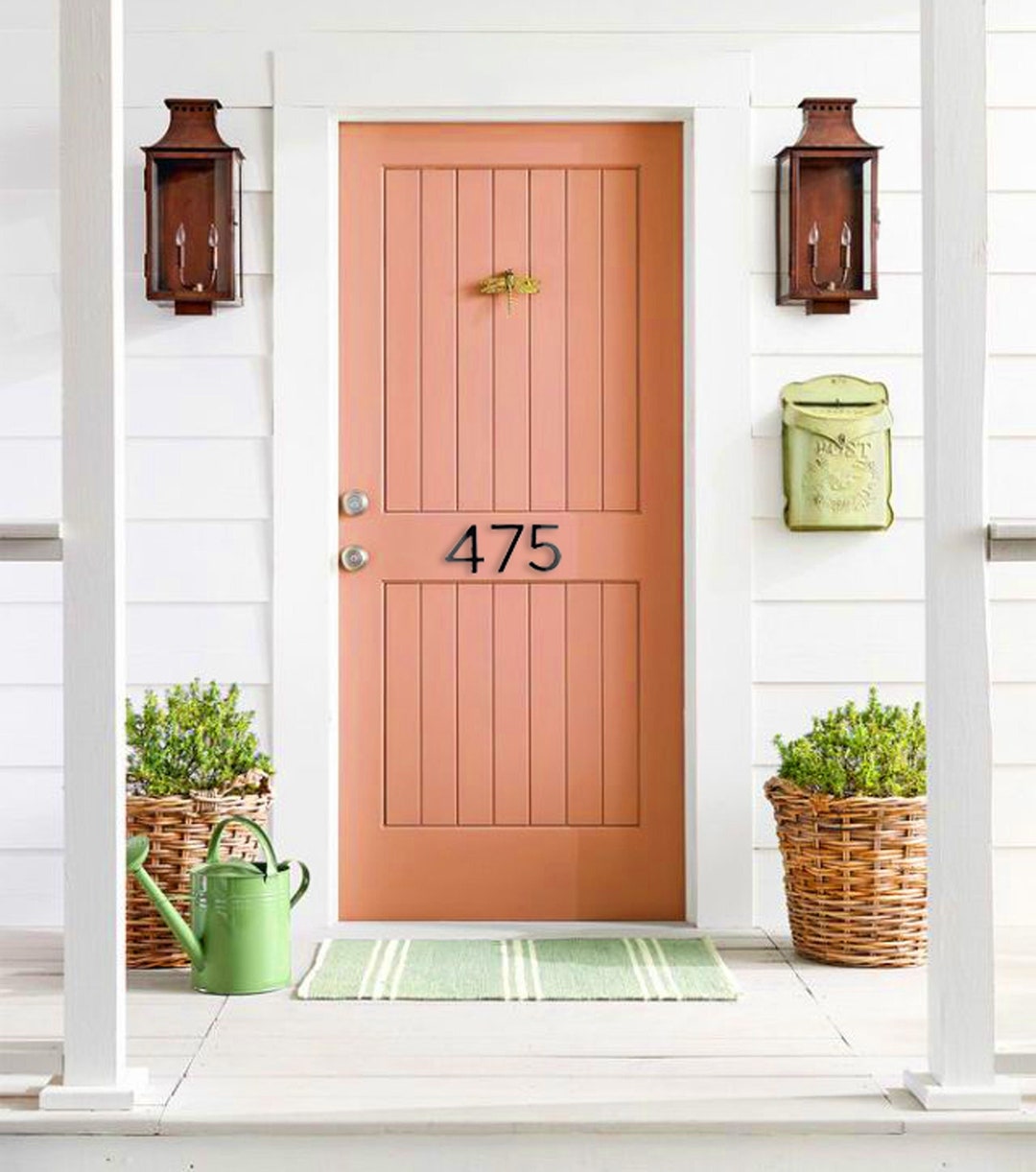 4 Inch Floating Modern House Numbers / Letters - Etsy
