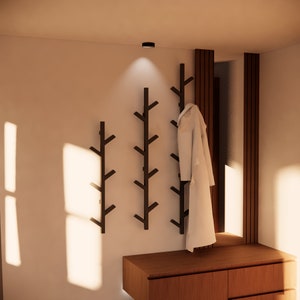 Tree Shaped Coat Rack, Minimalist Entrway Furniture, Housewarming Gift ...