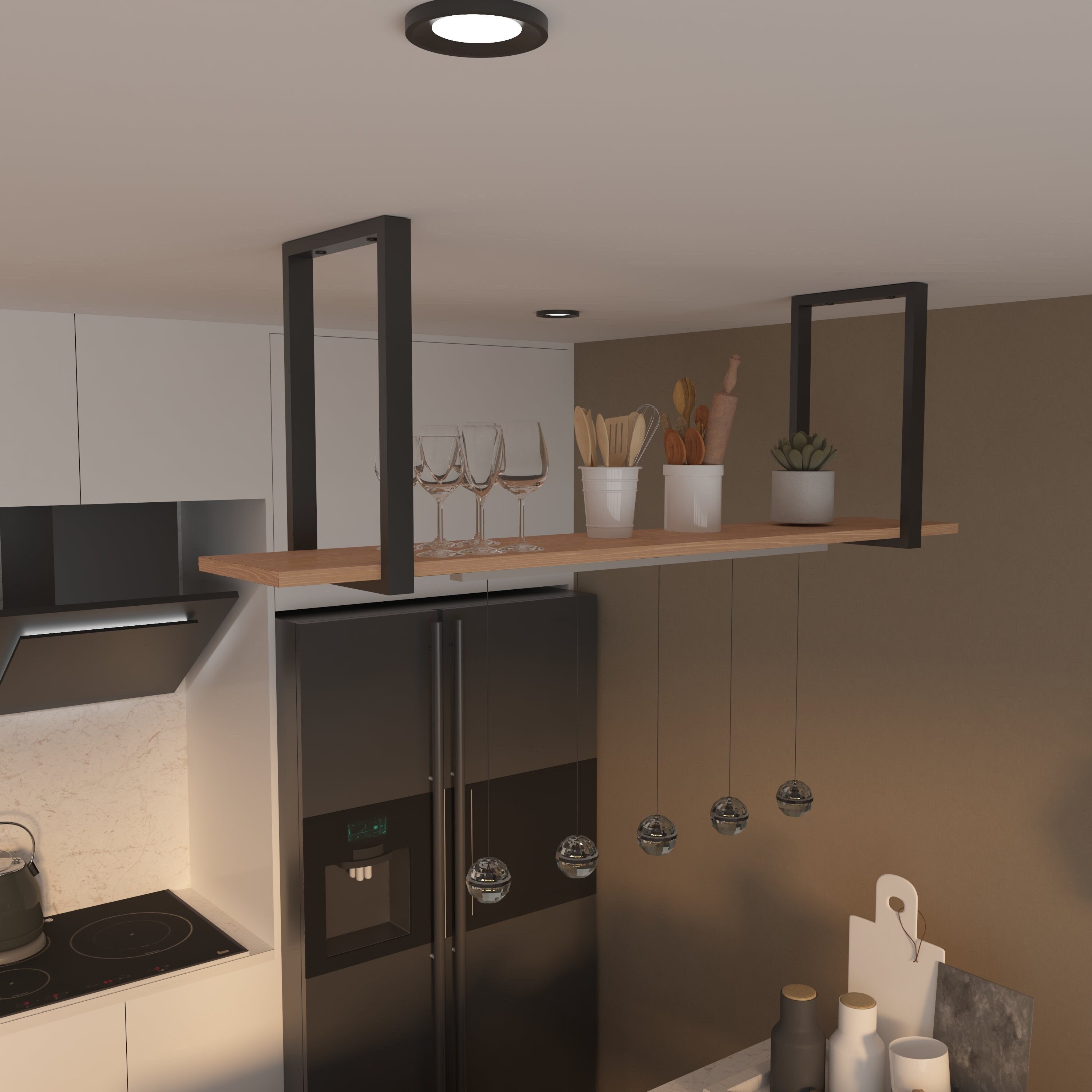 Suspended Ceiling Shelf Bracket, Floating Island Shelf, Housewarming ...