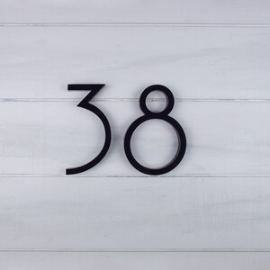 6 Inch Floating Modern House Numbers / Letters - Etsy