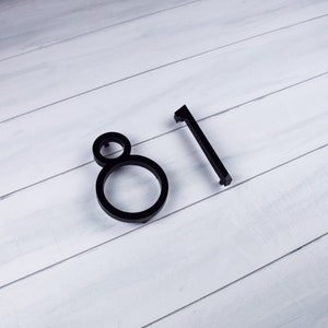10 Inch Floating Modern House Numbers / Letters - Etsy