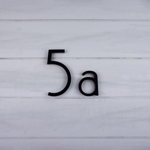 6 Inch Floating Modern House Numbers / Letters - Etsy