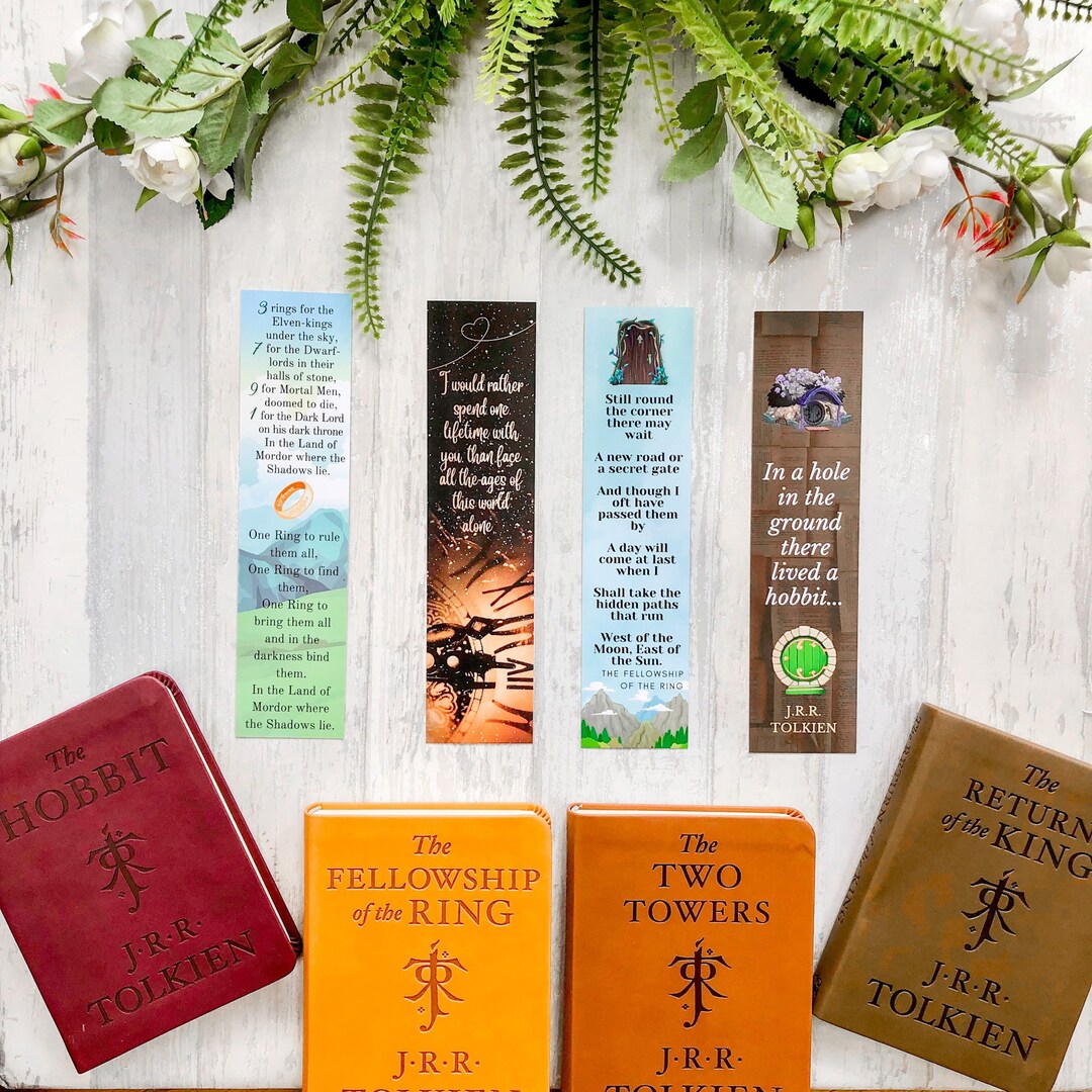 Lord of the Rings Inspired Bookmarks - Etsy