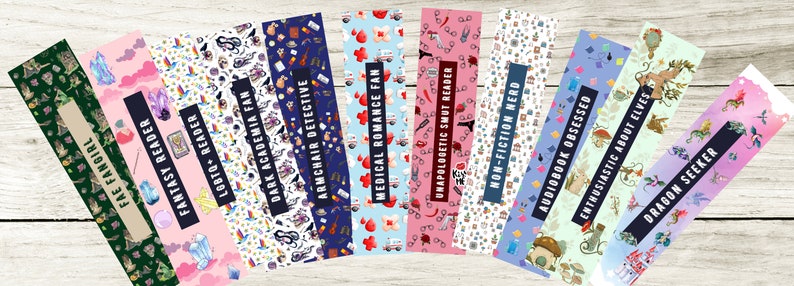 Digital Printable Bookmarks Types of Reader Set of 20, Bookstagram - Etsy