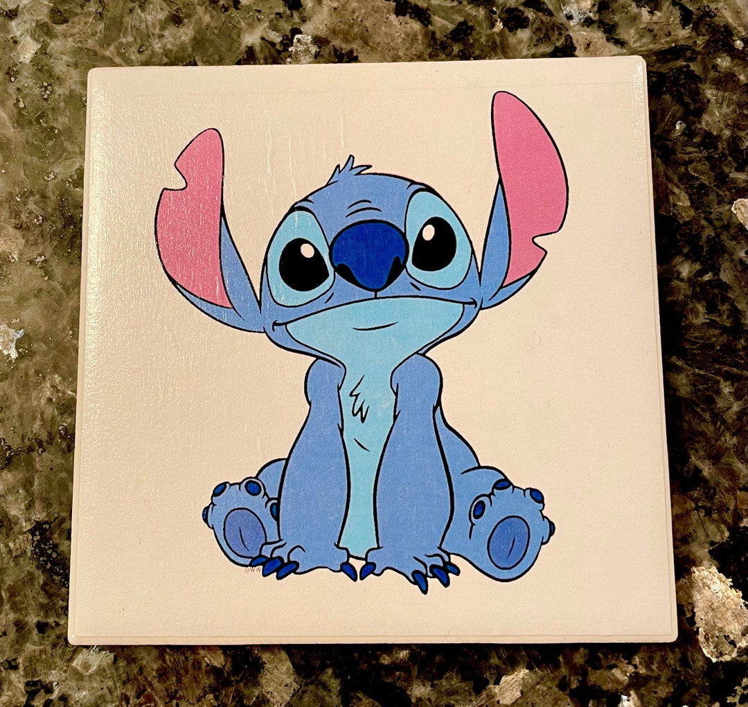 Lilo & Stitch Ceramic Decoupage Coasters- Set of Four - Etsy