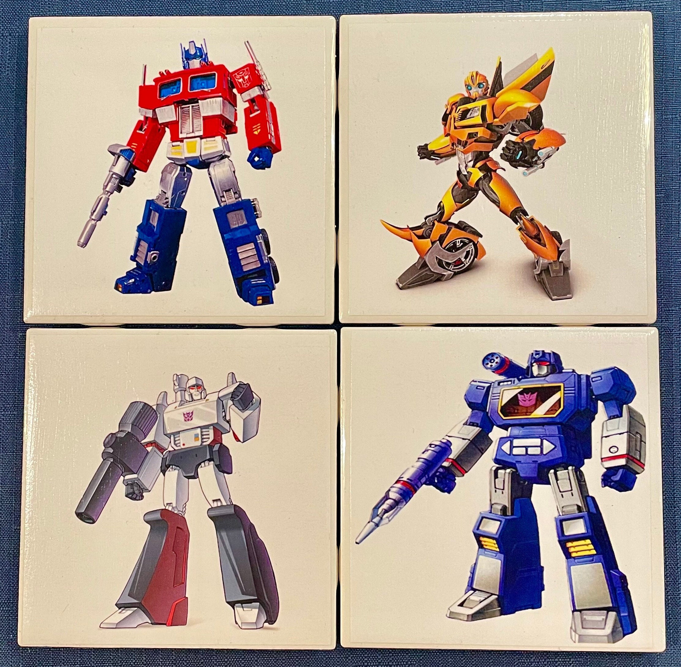 Transformers Ceramic Coasters Set of 4 Variety - Etsy