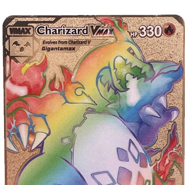 Charizard Vmax Gold - Etsy