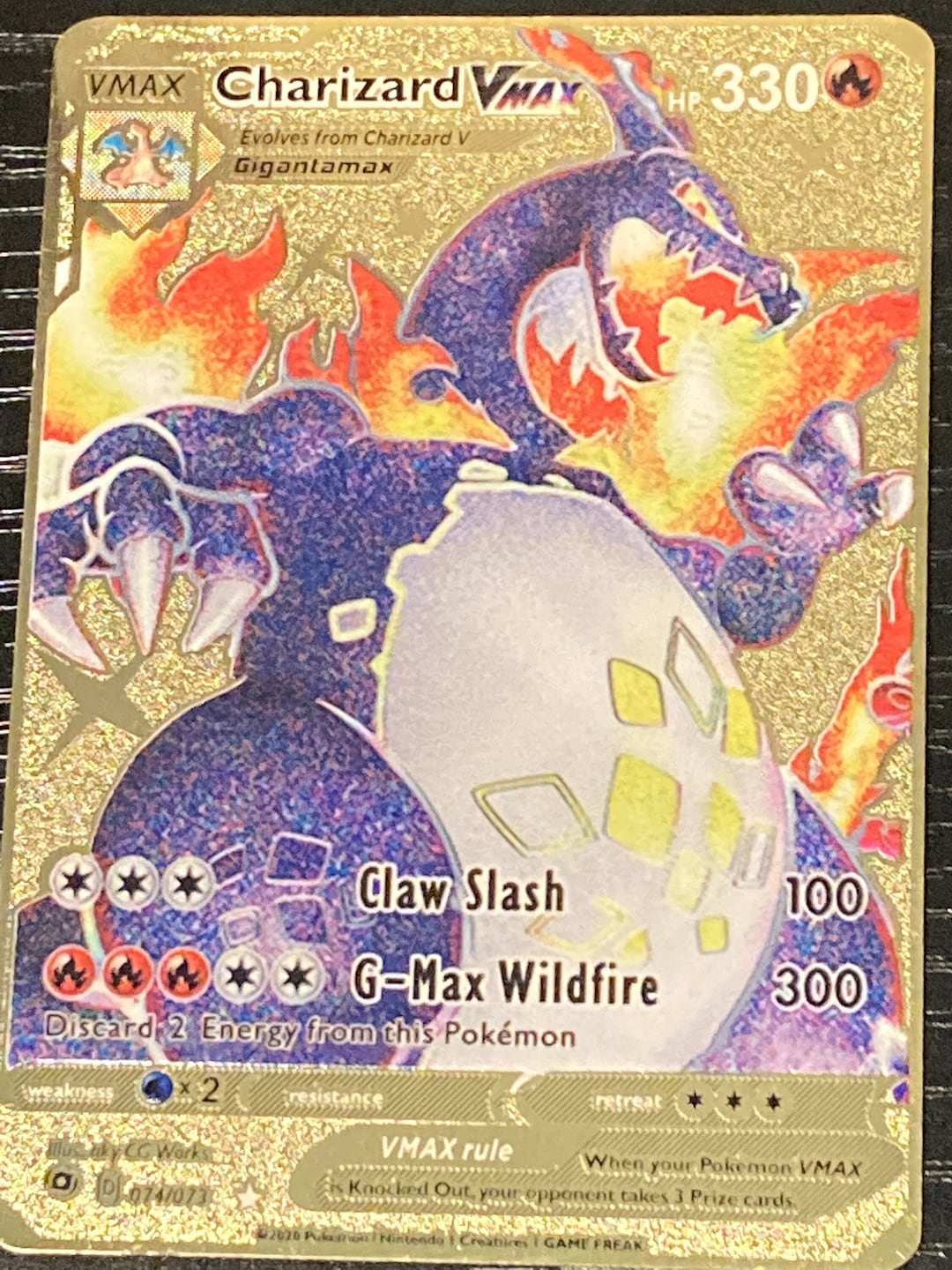 Charizard Vmax: Pokémon Custom Card - Etsy