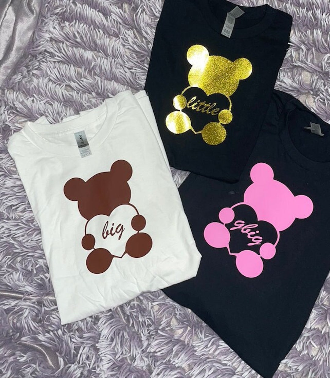 Big Little Heart Bear Shirt - Etsy