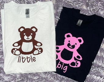 Big Little Heart Bear Shirt - Etsy