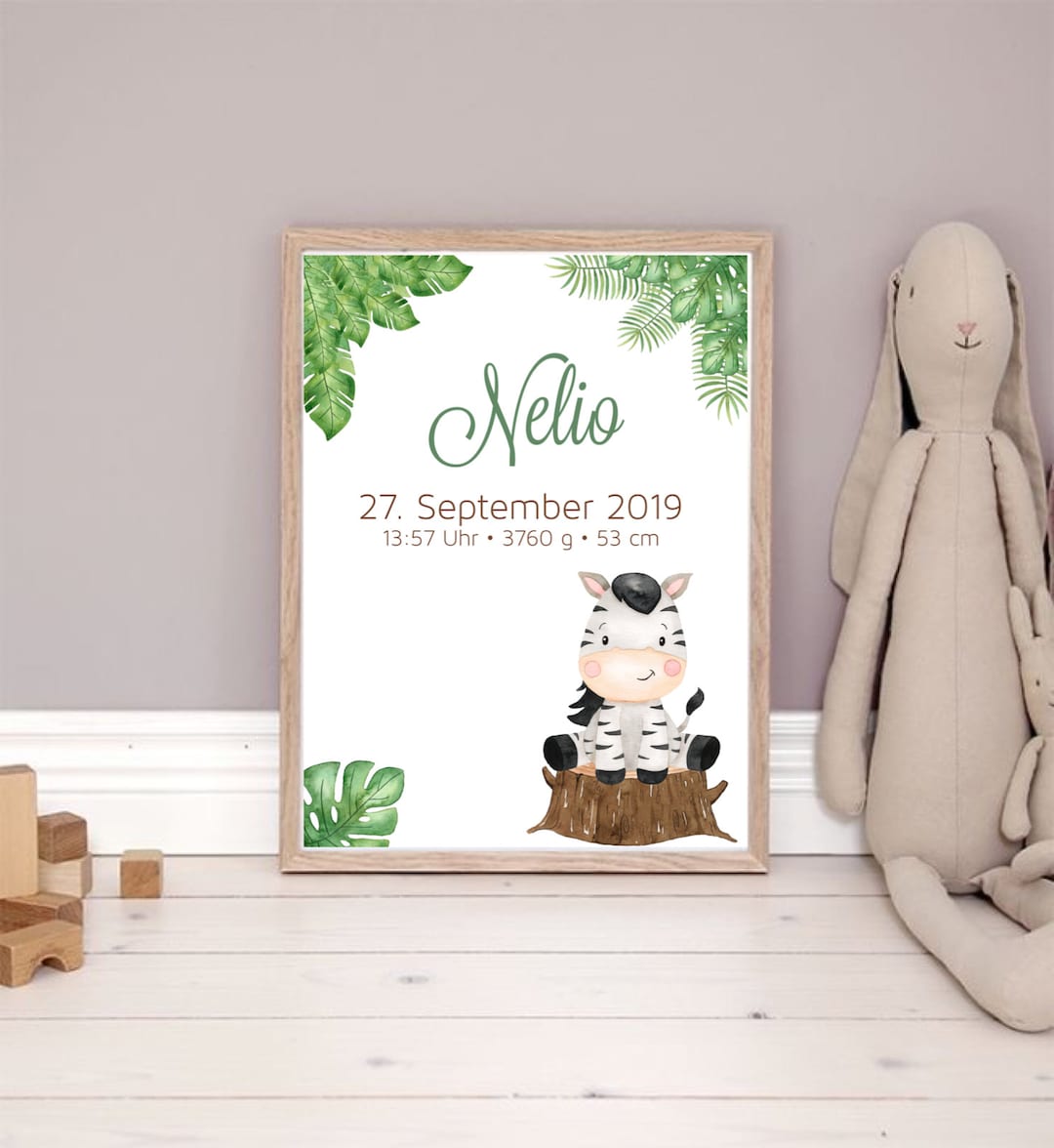 Personalized Safari Poster - Etsy