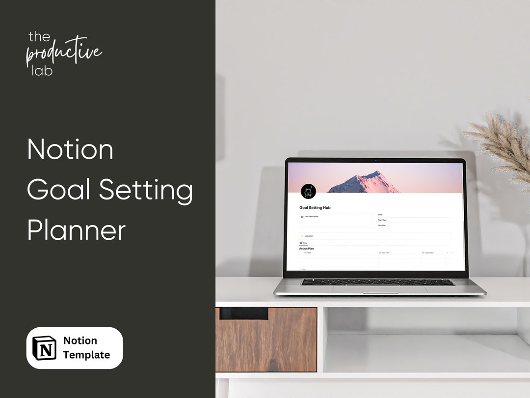 Notion Goal Setting Planner Track and Achieve Your Goals With Notion - Etsy