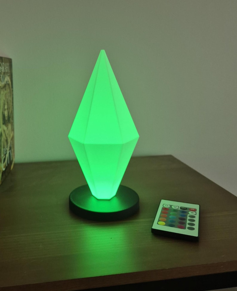 RGB Lamp Inspired by the Sims Plumbob – 3D Printed - Etsy