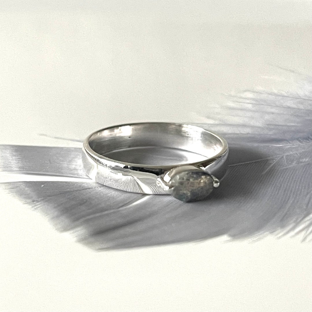 Rainbow Labradorite Ring 925 Silver Ring Stylish High Quality Silver ...