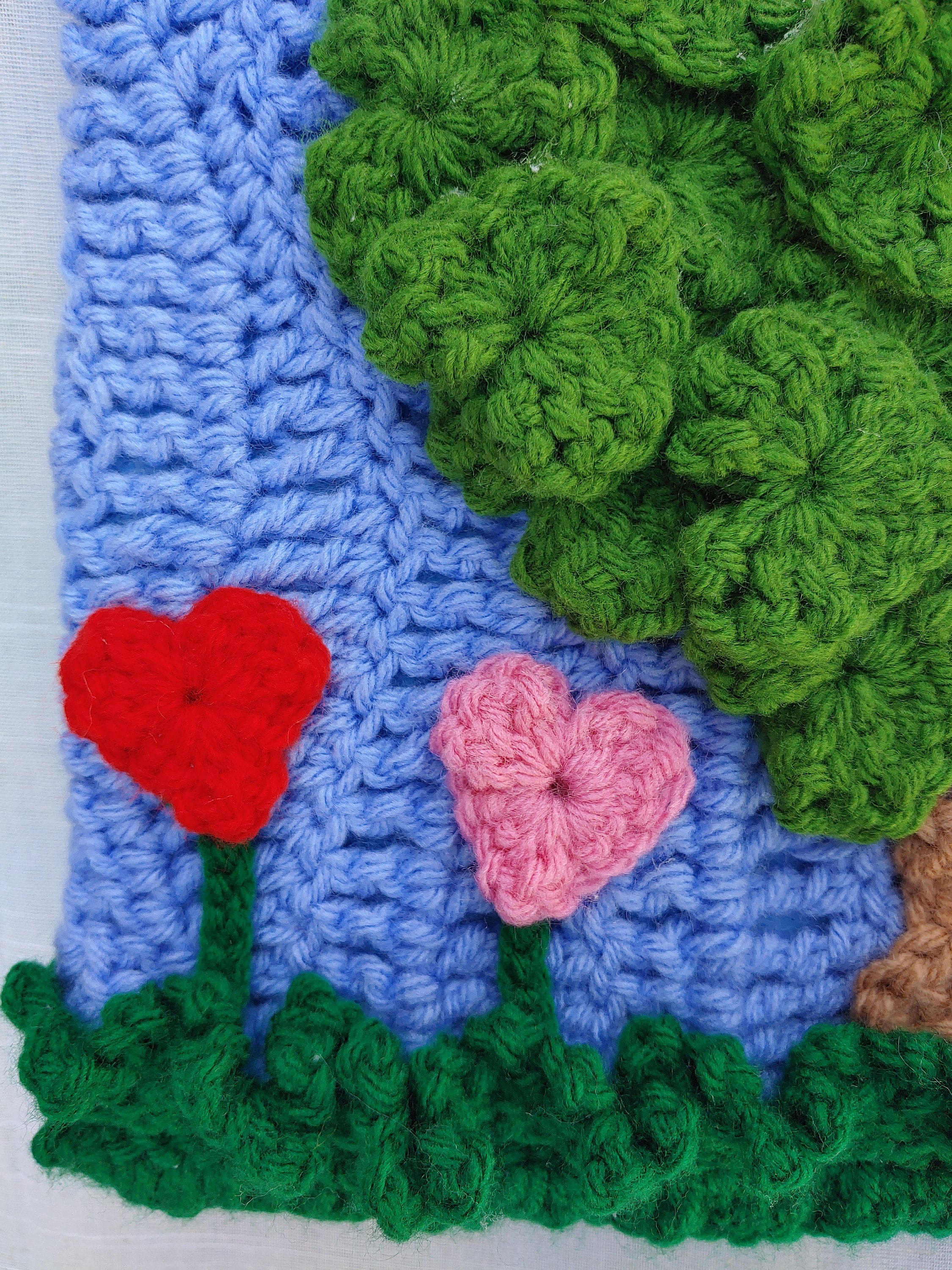 Personalized Crocheted Family Tree Wall Hanging, Handmade Home Decor - Etsy