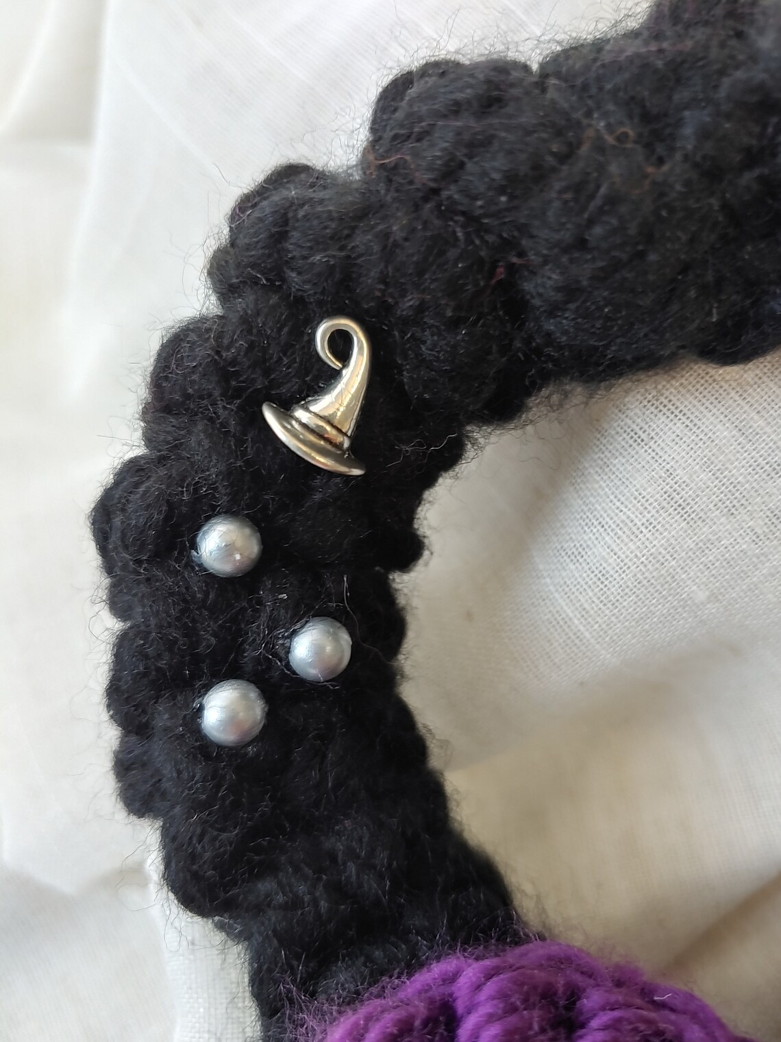 Halloween Wreath, Crochet, Witch Hat, Cute Halloween, FOTH, Wall Decor ...