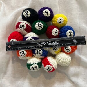 Pool Billiard Ball Crocheted Wreath Handmade Round Indoor Home ...
