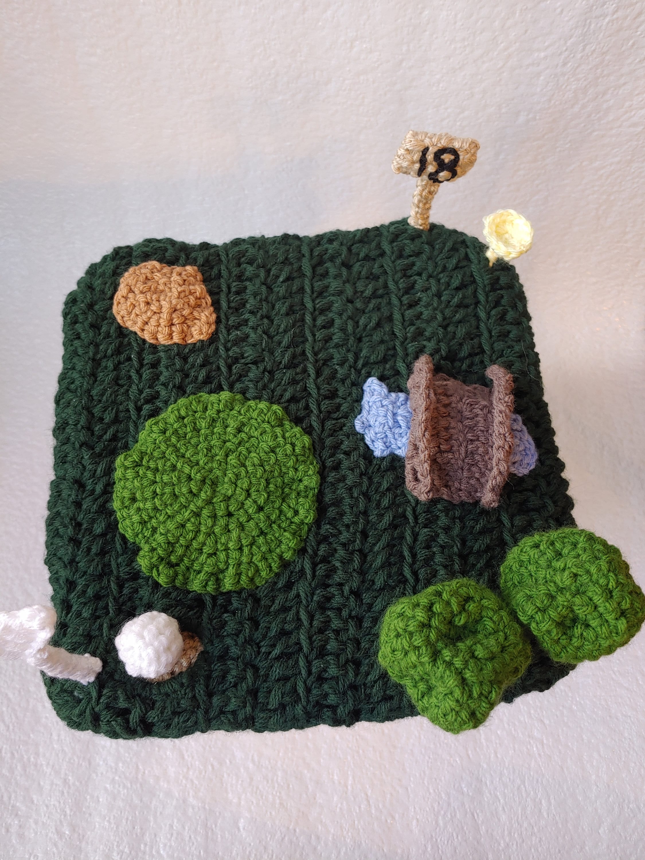Golf Game Handmade Set Crocheted Fathers Day Birthday Gift Present ...
