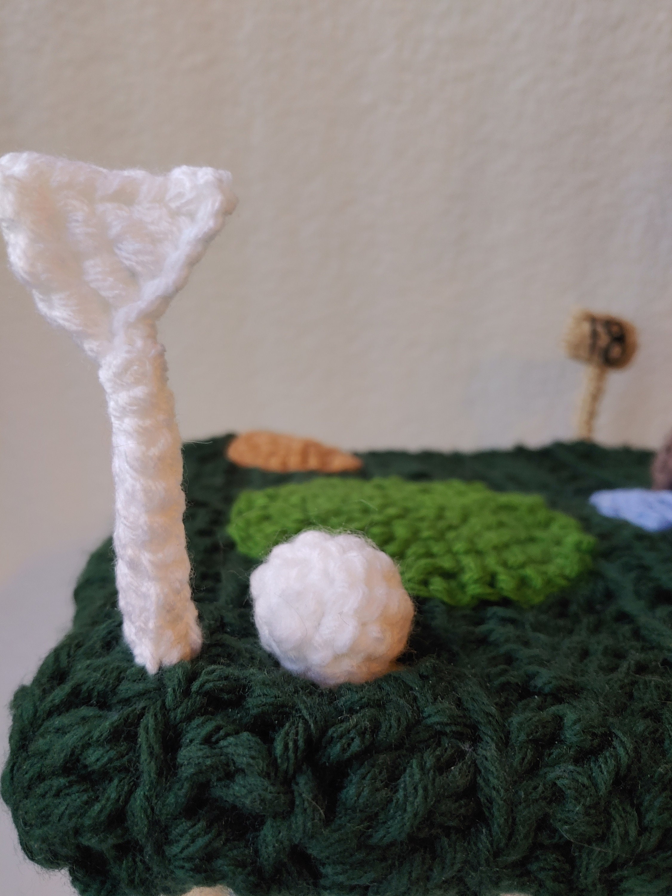 Golf Game Handmade Set Crocheted Fathers Day Birthday Gift Present ...