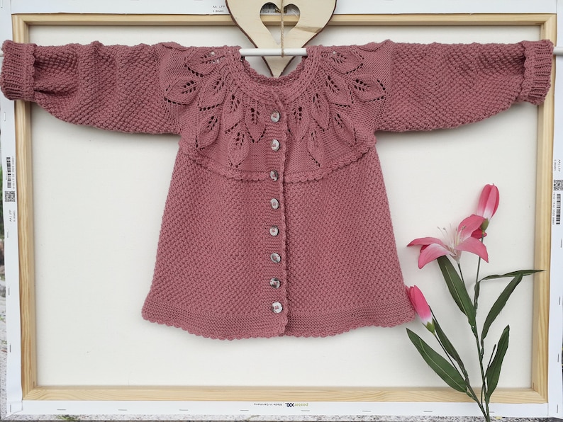 Knitting Pattern for a Baby Jacket, in 5 Sizes, From 62 to 98/104, With ...