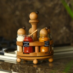 Wooden Spice Rack, Tabletop Spice Rack, Wall Spice Rack, the Whole ...