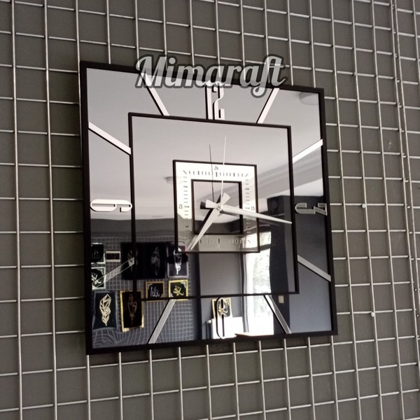 Square Wall Clock - Etsy