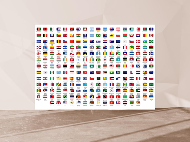 Flags of the World, World's Capitals Flags, Countries of the World ...