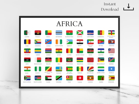 African Flags With Names