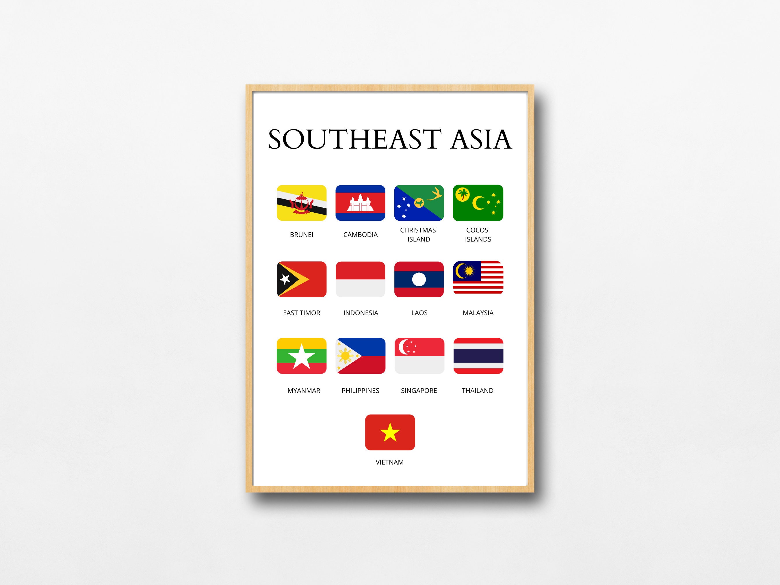 Southeast Asian Countries, Countries of Southeast Asia, Flags and Names ...