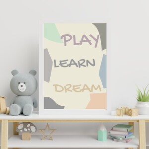 Educational Posters, Set of 8, Playroom Posters, Homeschool Educational ...