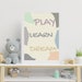 Educational Posters, Set of 8, Playroom Posters, Homeschool Educational ...