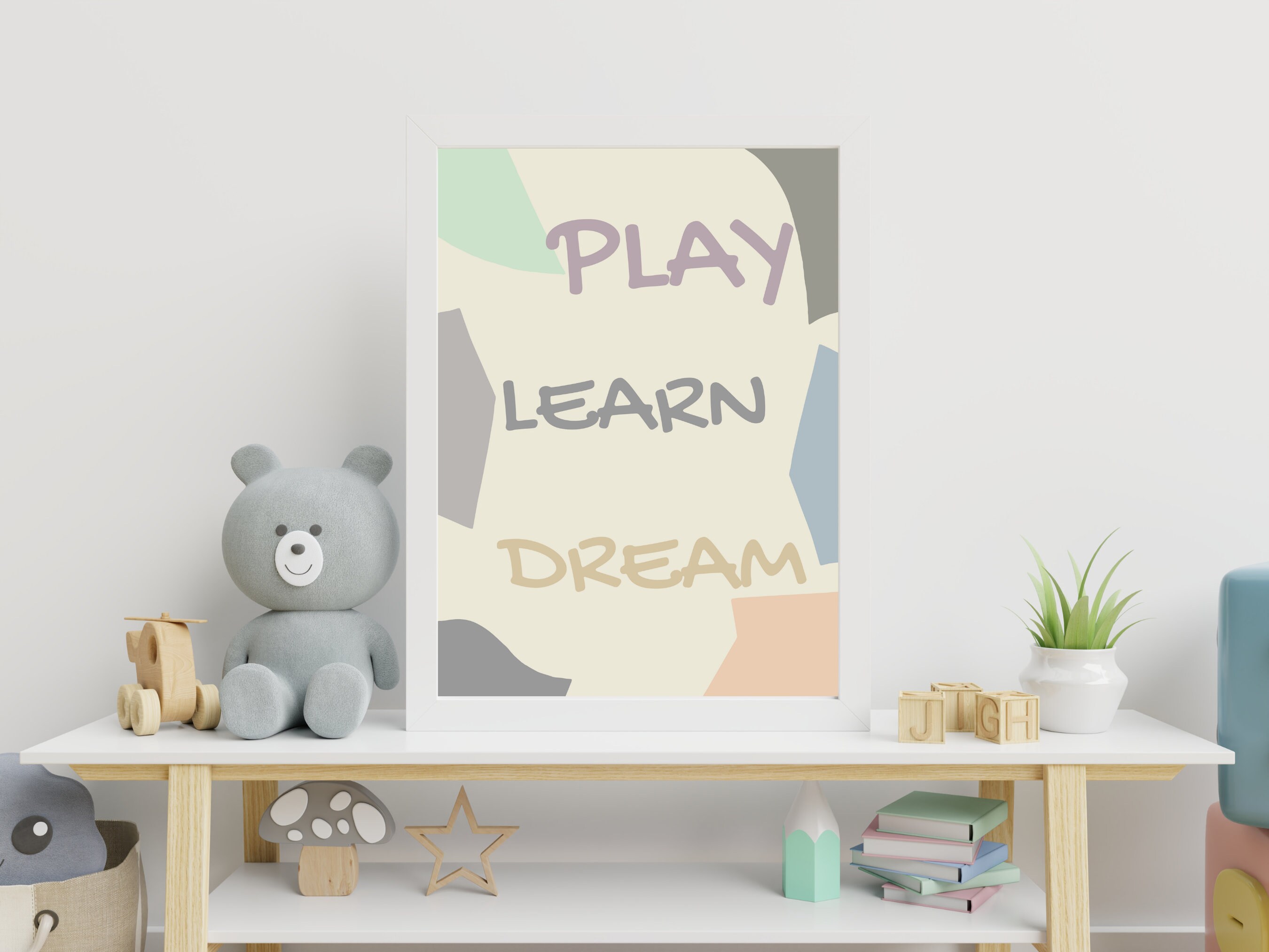 Educational Posters, Set of 8, Playroom Posters, Homeschool Educational ...