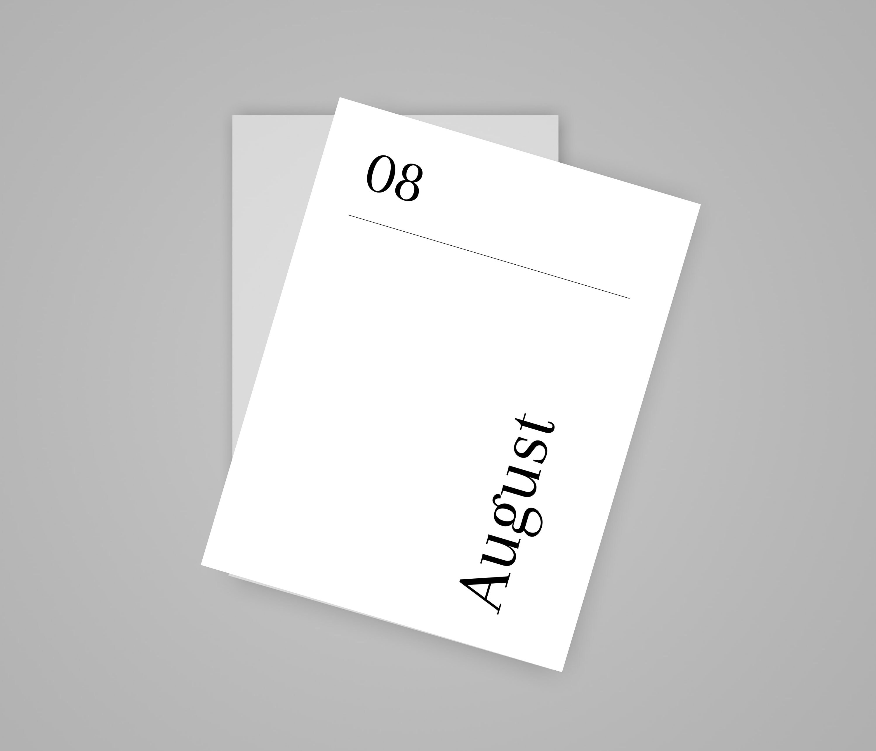 Monthly Cover Pages Minimalist Monthly Dashboard Printable - Etsy