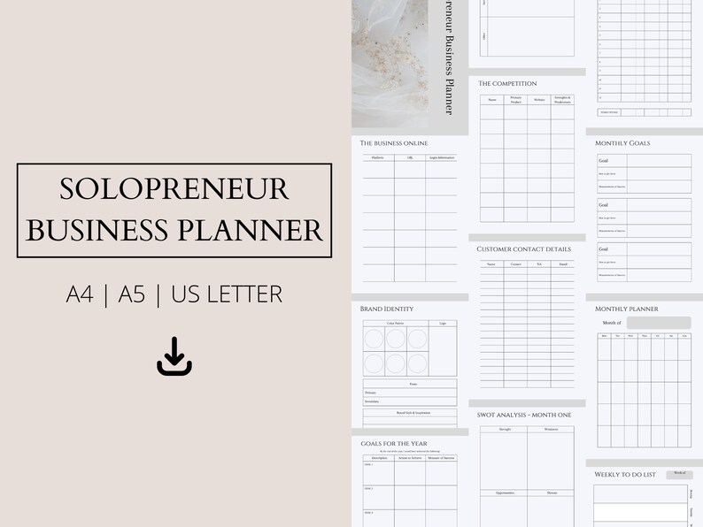 Entrepreneur Business Planner, Business Planner, Small Business Planner ...