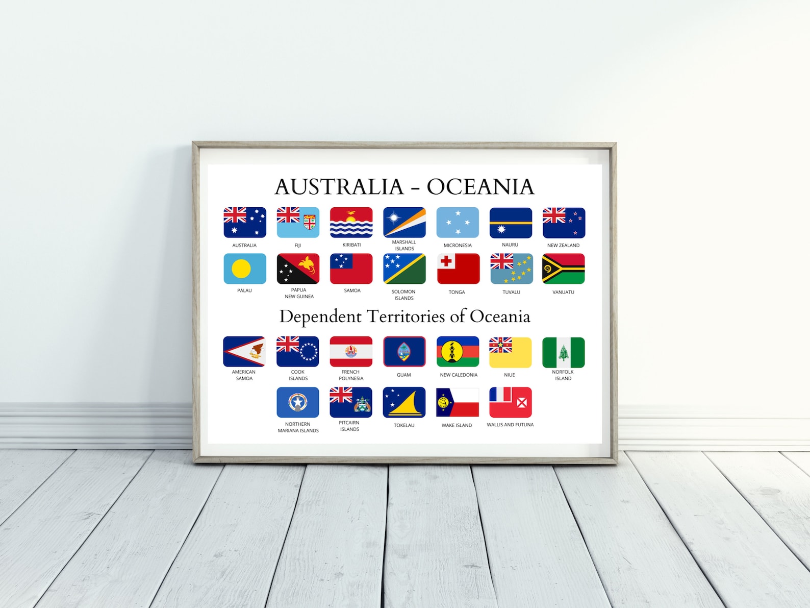 Australia - Oceania Countries, Countries of Oceania, Flags and Names ...